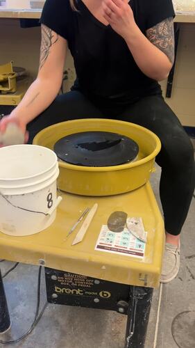 High School Ceramics - Wheel Throwing: How to Center by Blue Lemonade ...
