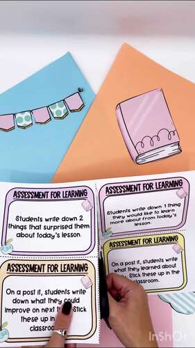 Formative Assessment Cards Kindergarten 1st Grade 2nd Grade | TPT
