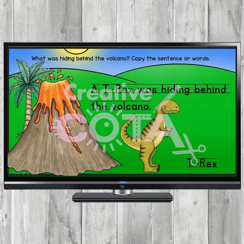 Dinosaurs Visual Perceptual Skills No Prep Writing Prompts With ...