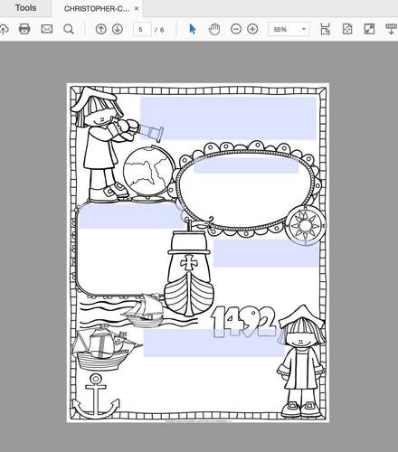 Columbus Day Activity by Catherine S | TPT