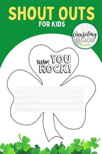 Shout-Out Shamrocks and Positive Affirmation Bookmarks | TPT