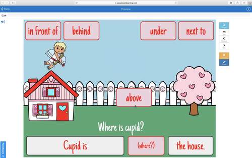Building Sentences: Valentine's Day Fill In The Blanks Activity Boom™ Cards