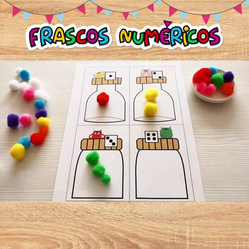 Aprender a CONTAR y ASOCIAR / Juego Frascos numéricos /PDF by Mi Profe ...