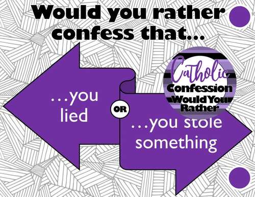 Confession Would You Rather Slides: 25 Discussion Prompts: Reconciliation