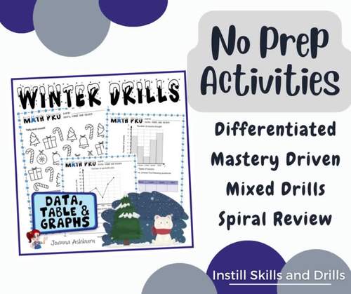 Data and Graphing Pictograph, Bar Graph & Tally Chart | Winter Math ...