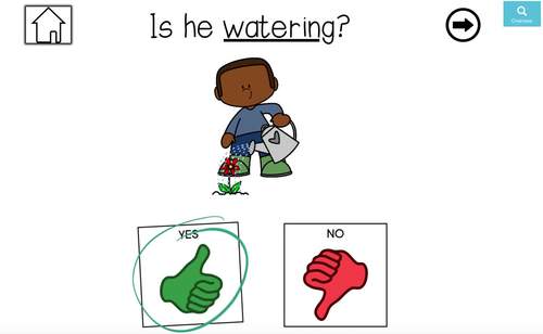 Spring Language Boom Cards™ in GIFS | Spring Verbs | Spring Parts of ...