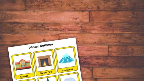 Writing Center | Build a Story | Winter Theme by Barefoot Learning