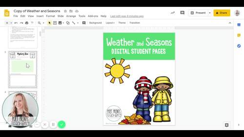 Weather and Seasons Science Unit by Poet Prints Teaching | TPT