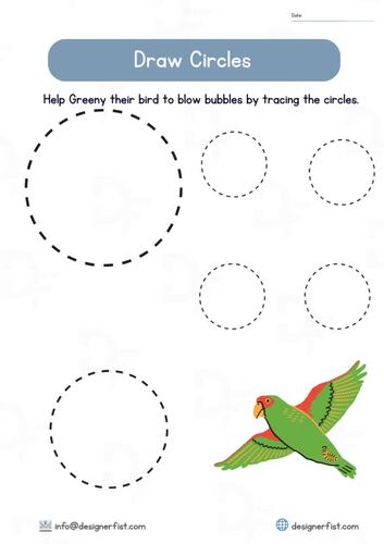 Autism Draw Circles Worksheet For Childs by Inclusive Learning Support