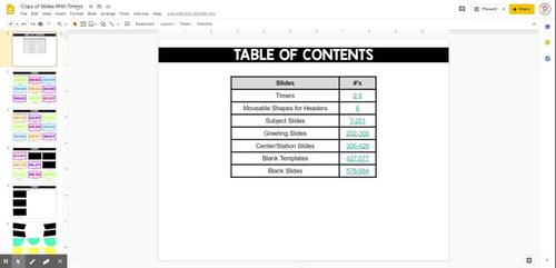 Class Slides With Timers Digital and PDF Versions by Create-Abilities