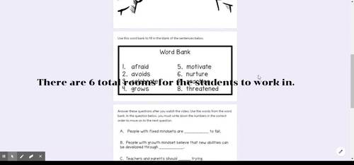 Growth Mindset Digital Escape Room - Distance Learning - No Prep!