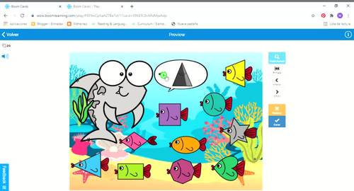 BOOM CARDS Summer: Identify SHAPES-Geometry Distance Learning by Ms Herraiz