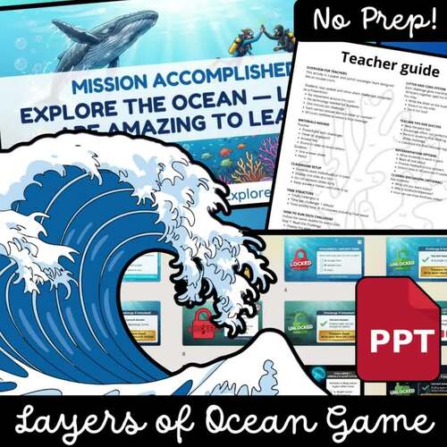 Layers of the Ocean Escape Room Game | Paper Pencil Scavenger Hunt ...