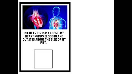 Special Education Science Human Body Organs: Adapted Book and Task Box