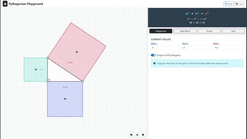 Pythagorean Theorem Interactive Game by Micah's Learning Resources