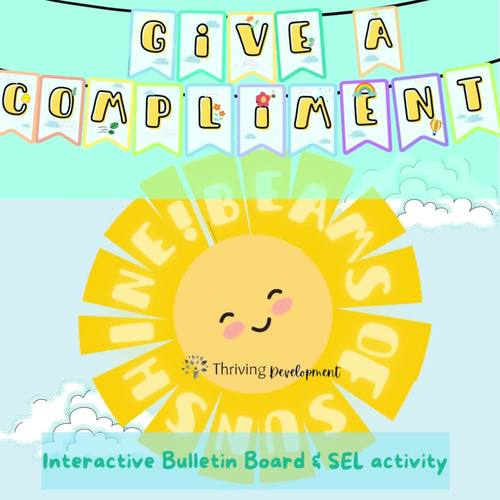 Interactive Compliments Bulletin Board &SEL Activity|Social Skills ...