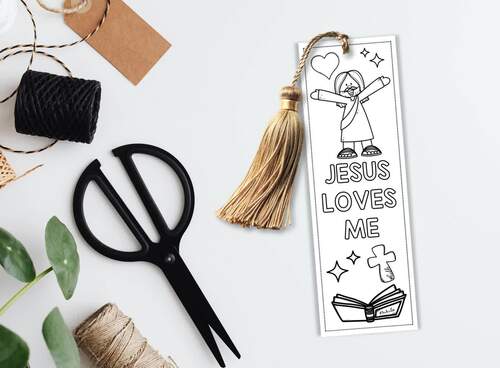 Jesus Loves Me Christian Valentines Bookmark Crafts for Sunday School