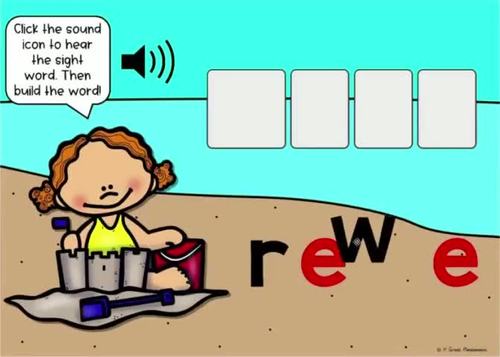 BOOM CARDS Fry 100 Sight Words (Words 26-50) Digital Distance Learning