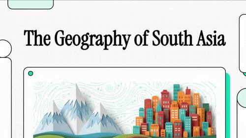 Physical Geography South Asia Worksheets Human vs Physical Geography ...