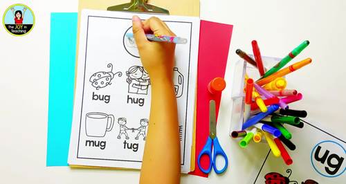 CVC Word Family UG Worksheet by The Joy in Teaching | TPT