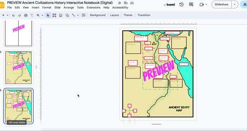 Ancient Egypt Interactive Notebook (Digital Version - Google Slides)