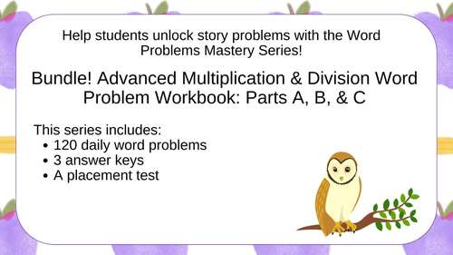 Word Problem Intervention Bundle: All Operations with Long Division