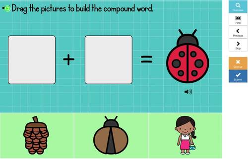 Compound Words | BOOM CARDS | Set 3 by Teaching Literacy | TPT