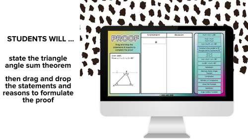 The Triangle Angle Sum Theorem Proof by Rise and Sine | TpT