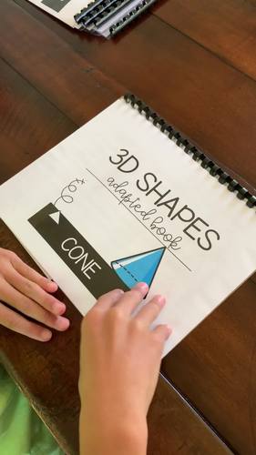 3D Shapes - Adapted/ Interactive Books (7 PDF + 7 digital books)