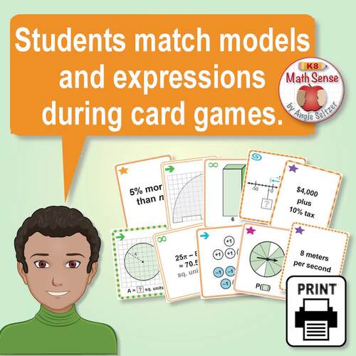 Grade 7 MEGA BUNDLE: Math Sense Card Games & Digital Matching | Boom & PPT