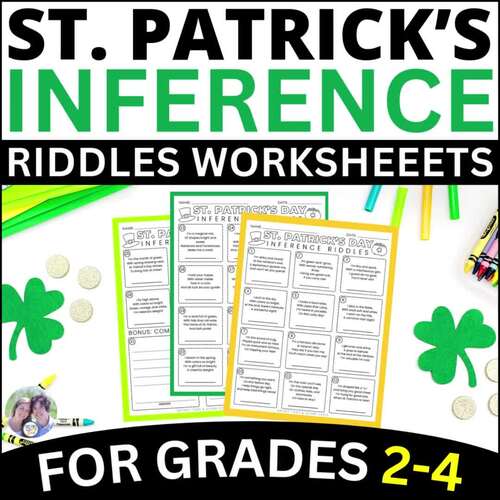 St. Patrick's Day Inference Riddles Worksheets - Fun Making Inferences ...