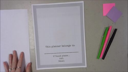 Printable Teacher Lesson Planner, Teacher Binder- Purple Patterns