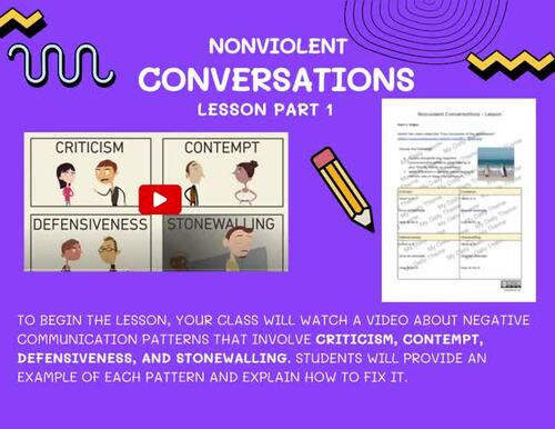 BigKid SEL Social Skills: Nonviolent Conversations Lesson (Teens/Adult)