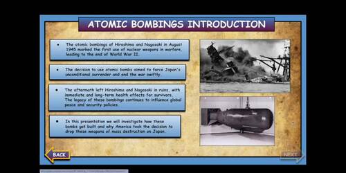 Atomic Bombings Hiroshima Nagasaki.L75 Bundle.Powerpoint. Worksheets ...
