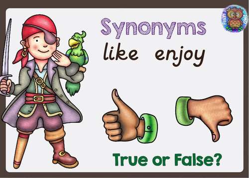 1ST 2ND 3RD GRADE SYNONYMS AND ANTONYMS GAME ELA BOOM CARDS TRUE OR ...