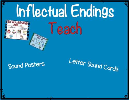 Inflectual Endings Teach Practice & Assess -s, -ing, -ed Posters ...