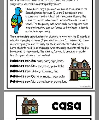 Palabras de dos sílabas (Volumen 2)-Two syllable words (Volume 2)