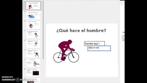 Spanish Sports Vocabulary Interactive Notebook and Google Drive Activities