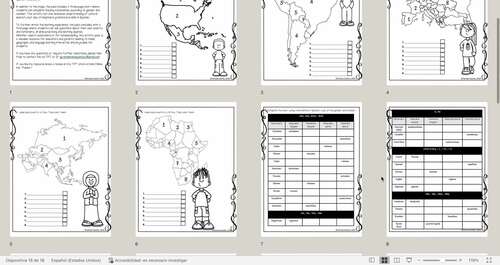 Países y nacionalidades- Countries and nationalities in SPANISH (maps ...