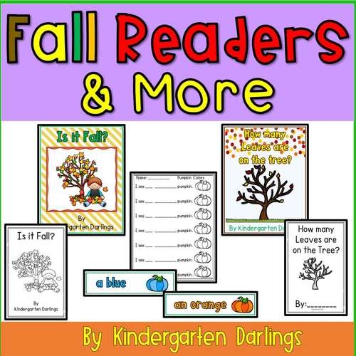 Fall Activities and Emergent Readers for Kindergarten and First Grade