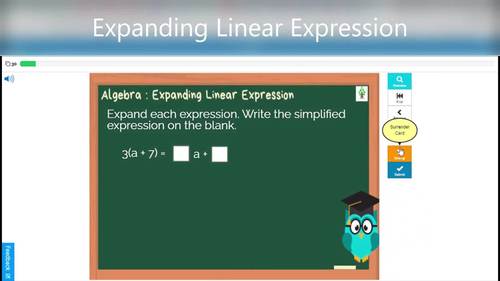 Algebra : Expanding Linear Expression Boom card by SG Math Guru | TpT