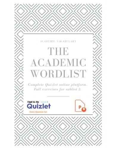 AWL. Academic Word List. Sublist 2. Vocabulary. GMAT. GED. SAT. TESOL ...
