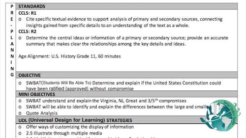 US History High School: Constitutional Convention (Webquest) | TPT