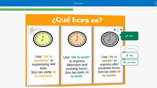 Boom Cards ¿Qué hora es? - What time is it? by NATAM | TPT
