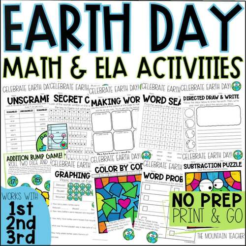 Printable Earth Day Activities - Earth Day Reading & Earth Day Math ...