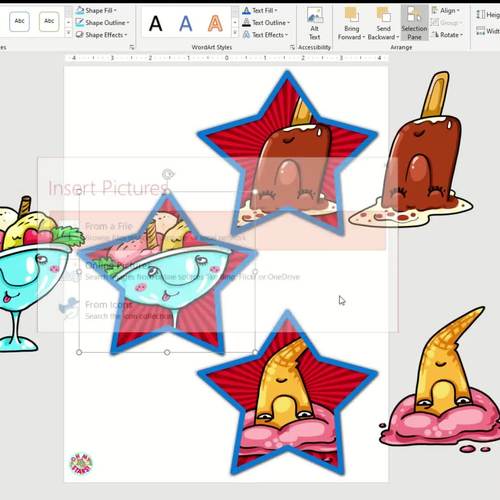 Ice Cream STARS Reward for Online Teaching by OH MY STARS | TPT