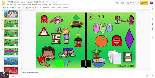 Trouvez-le! - Le son ANGE - Google Slides™ by Mme Bock | TPT