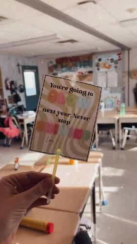 GLOW STICK GIFT | End Of Year | Ready to Print | From Teacher To Student