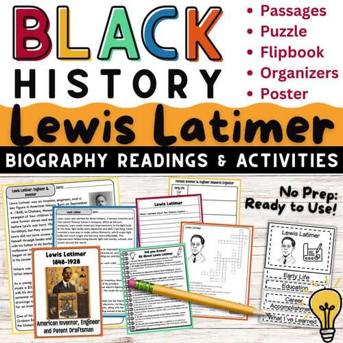 Black History Month Lewis Latimer Scientist Engineering Reading ...