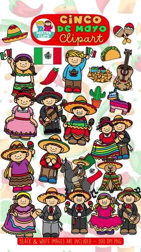 Cinco De Mayo Clip Art by Mister Clips | TPT